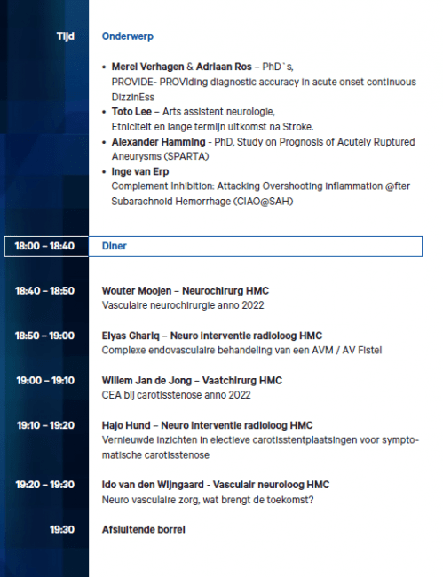 Neurologie symposium HMC: Acute neurovasculaire zorg anno 2022 | HMC